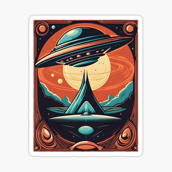 "Alien ufo" Sticker for Sale by duhnnae | Redbubble