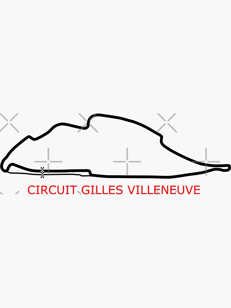 "The Circuit Gilles Villeneuve" Sticker for Sale by rogue-design ...