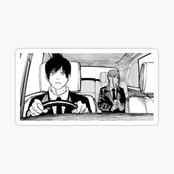 "Aki & Makima Chainsaw Man Sticker" Sticker for Sale by Tenshi33 ...