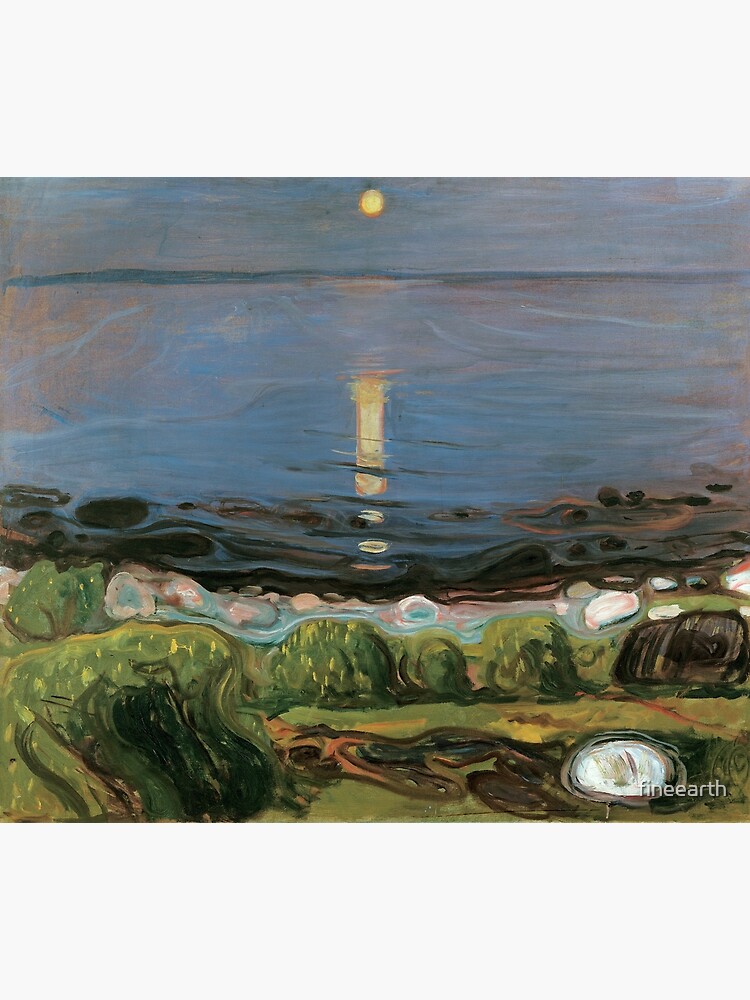 " Edvard Munch - Summer Night by the Beach, 1902" Poster for Sale by ...