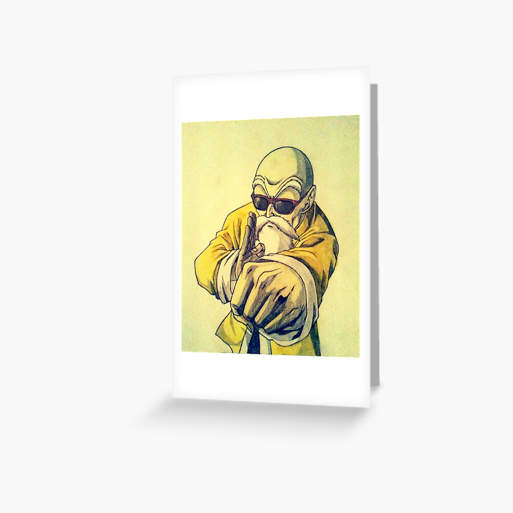 "Master Roshi" Greeting Card by Uzeir | Redbubble