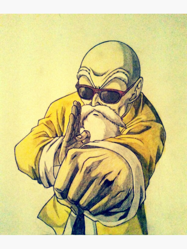 "Master Roshi" Sticker for Sale by Uzeir | Redbubble