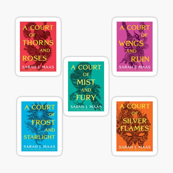 "ACOTAR Cover Set" Sticker for Sale by BookishlyBailey | Redbubble