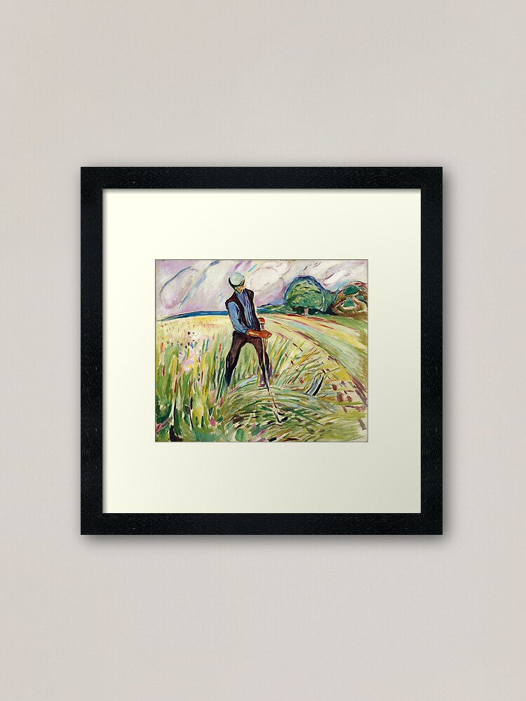 "Edvard Munch - The Haymaker, 1917 " Framed Art Print by fineearth ...