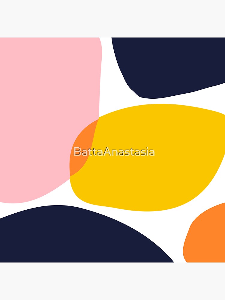"Abstract colorful irregular shapes" Sticker for Sale by BattaAnastasia ...