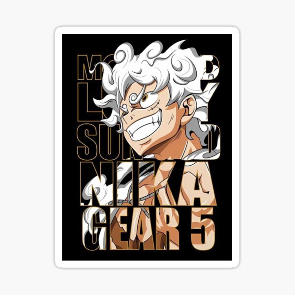 "One piece Luffy Gear 5" Sticker by Samanthaalobo | Redbubble