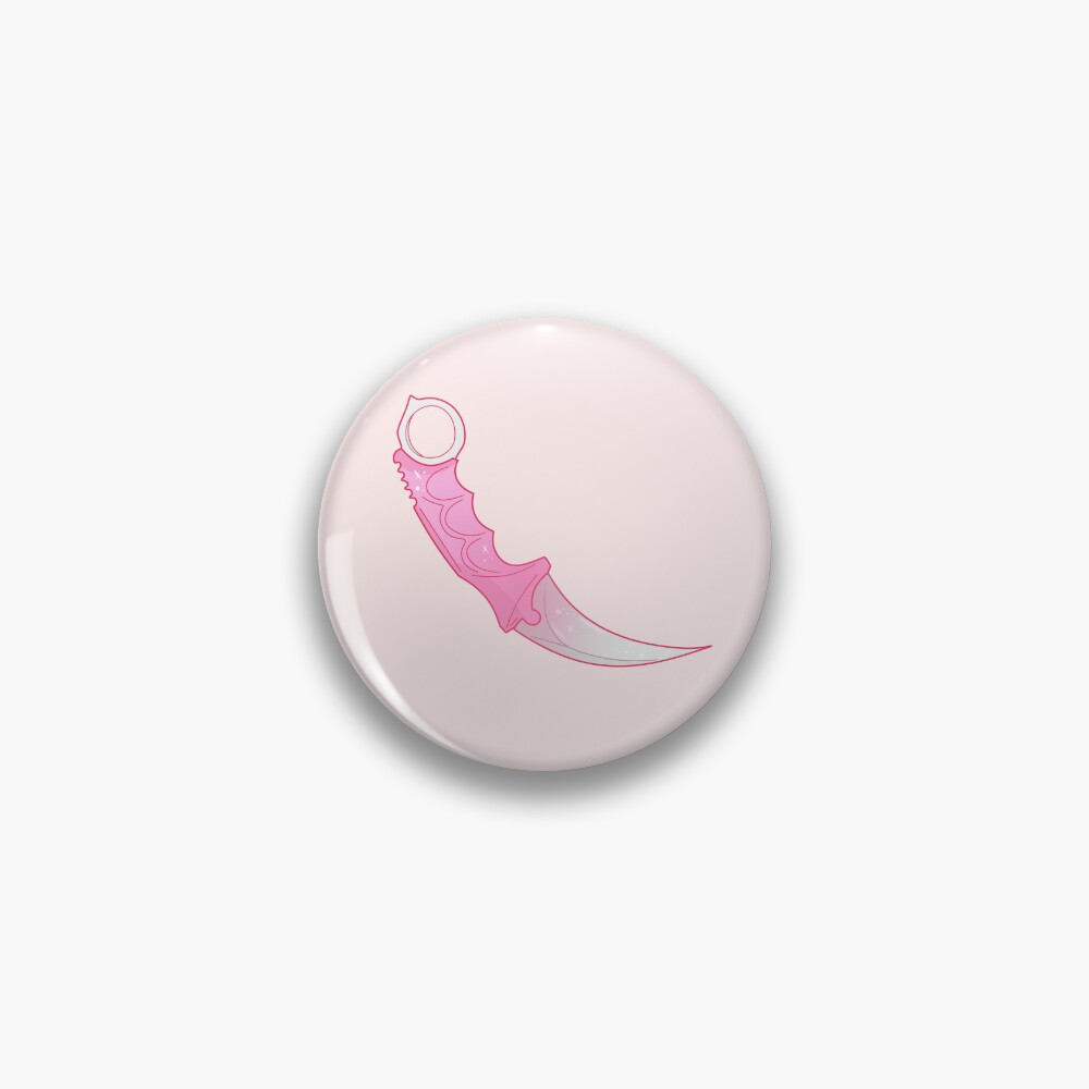 "Pink karambit" Sticker for Sale by Asoduki | Redbubble