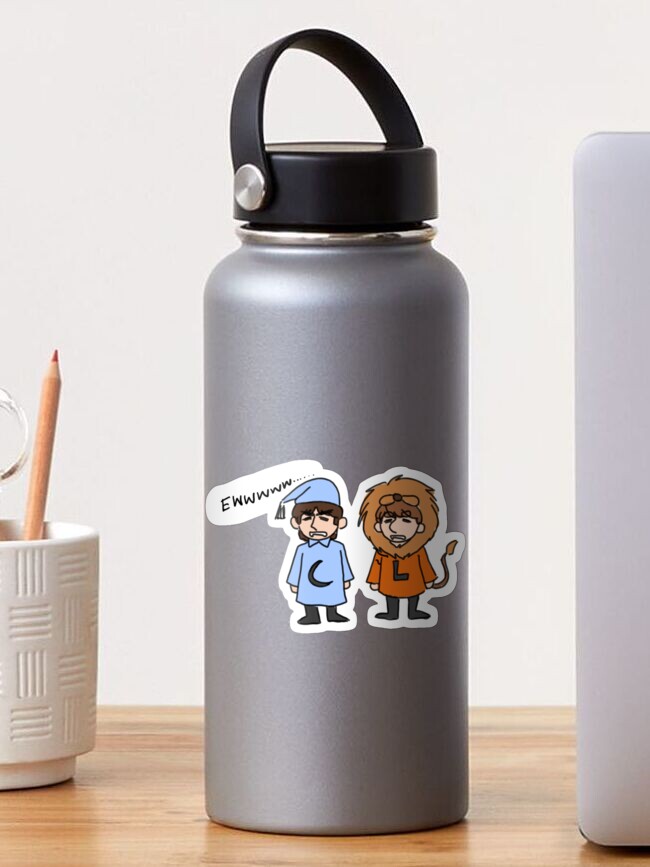 "George Harrison and Ringo Starr " Sticker for Sale by scrambledbugboy ...