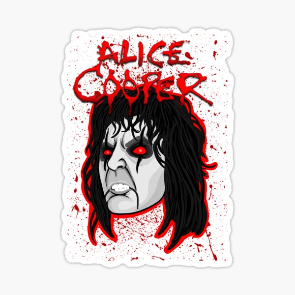 "Alice Cooper" Sticker for Sale by gjnilespop | Redbubble
