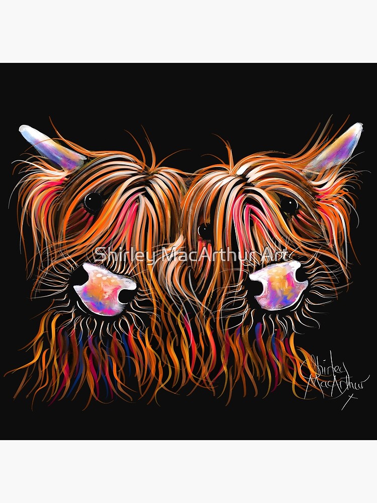 "HIGHLAND COWS PRiNT 'THE LoVELiES' By Shirley MacArthur" Art Print for ...