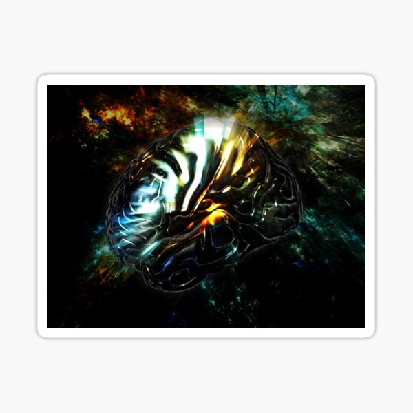 "Brain Activity" Sticker for Sale by equinoxgraphics | Redbubble