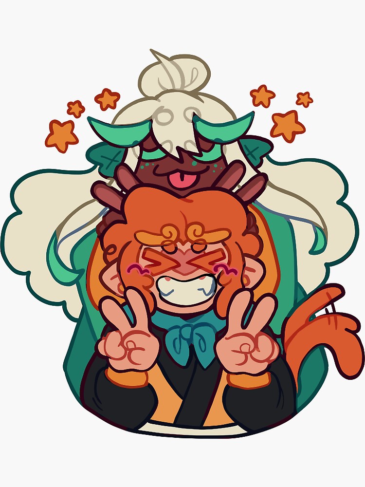 "Ao Lie and Sun Wukong Stable Boys Duo" Sticker for Sale by lillastarr ...