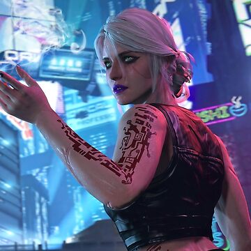 "Ciri Goes Cyberpunk" Poster for Sale by TheFairyTeller | Redbubble