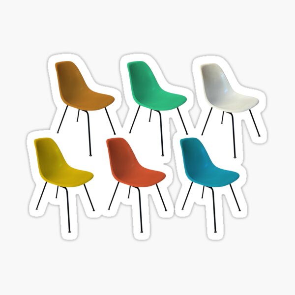 "MidMod Chairs" Sticker for Sale by UnclePickle | Redbubble