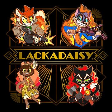 "Lackadaisy Set Pin" Sticker for Sale by BethelHemphill | Redbubble
