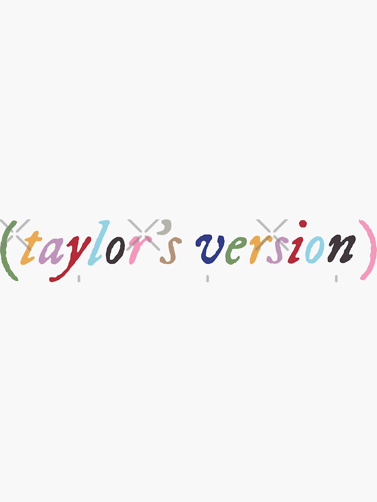 "taylor's version" Sticker for Sale by theangstyartist | Redbubble