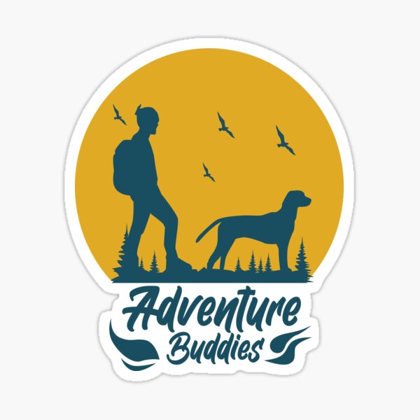 "Adventure Buddies " Sticker for Sale by Yassou-Shop | Redbubble