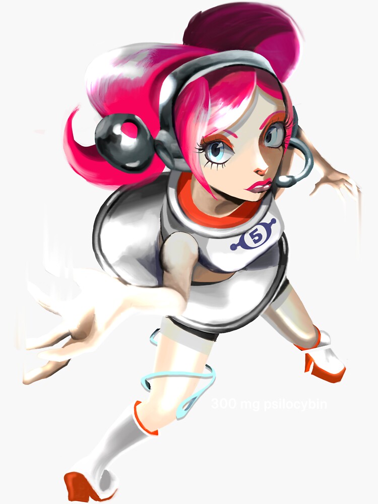 "Ulala Space Channel 5" Sticker for Sale by visionsofterror | Redbubble