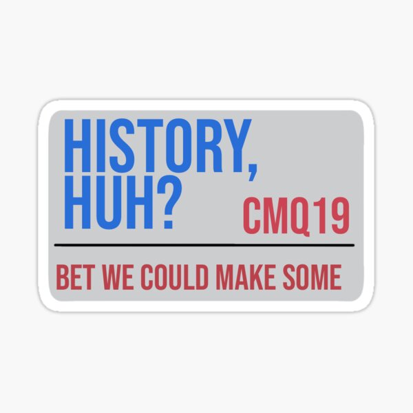 "History, Huh? Street Sign" Sticker for Sale by Nephie | Redbubble