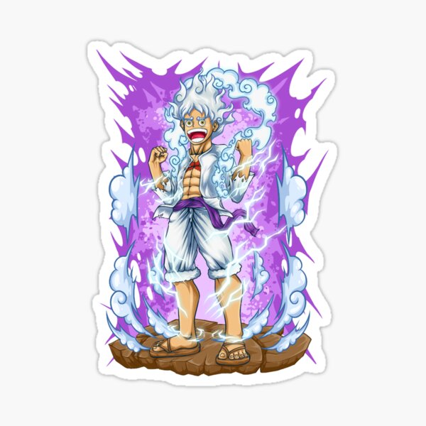 "LUFFY GEAR 5" Sticker for Sale by ClaytonHart | Redbubble
