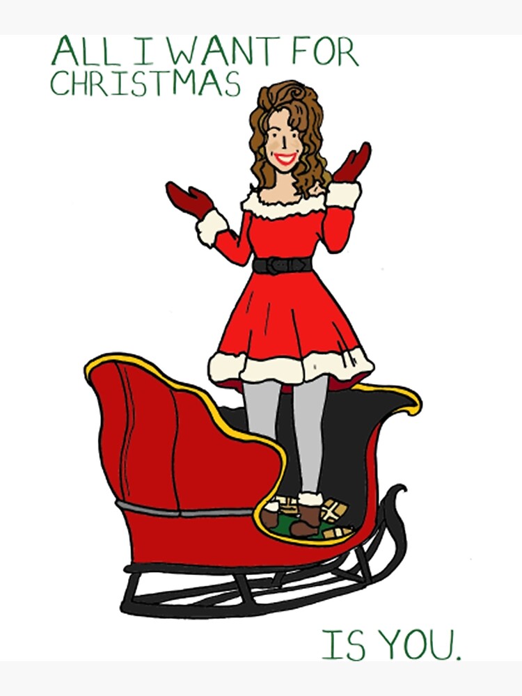 Mariah Carey - All I Want For Christmas Is You Greeting Card sold by ...