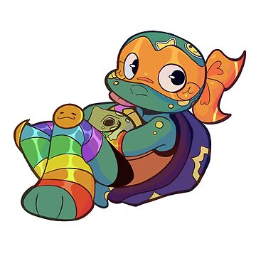 "ROTTMNT Mikey " Sticker for Sale by CrayonThiefArt | Redbubble