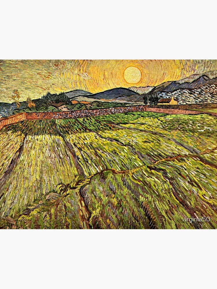 "Van Gogh - Enclosed Field with Rising Sun" Poster for Sale by ...