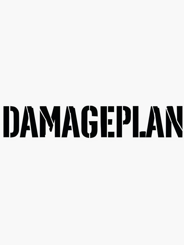 "Damageplan Logo " Sticker for Sale by EriannaBeed | Redbubble