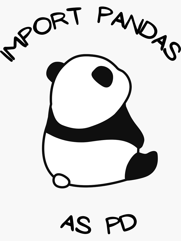 "Data Science Import Pandas cute sticker" Sticker for Sale by juzhang ...