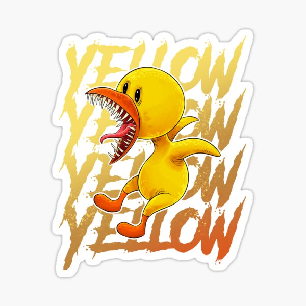 "Yellow Rainbow Friends Fan art" Sticker for Sale by DrawForFunYt ...