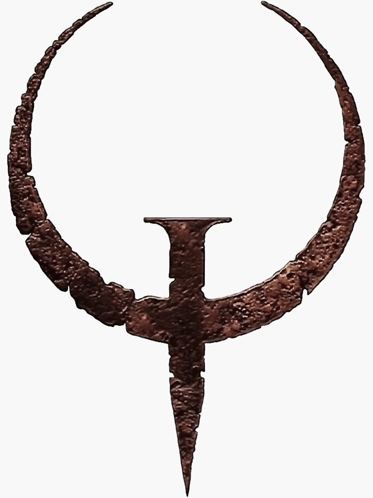 "Quake 1 Logo .png " Sticker for Sale by EmmyKirlin | Redbubble