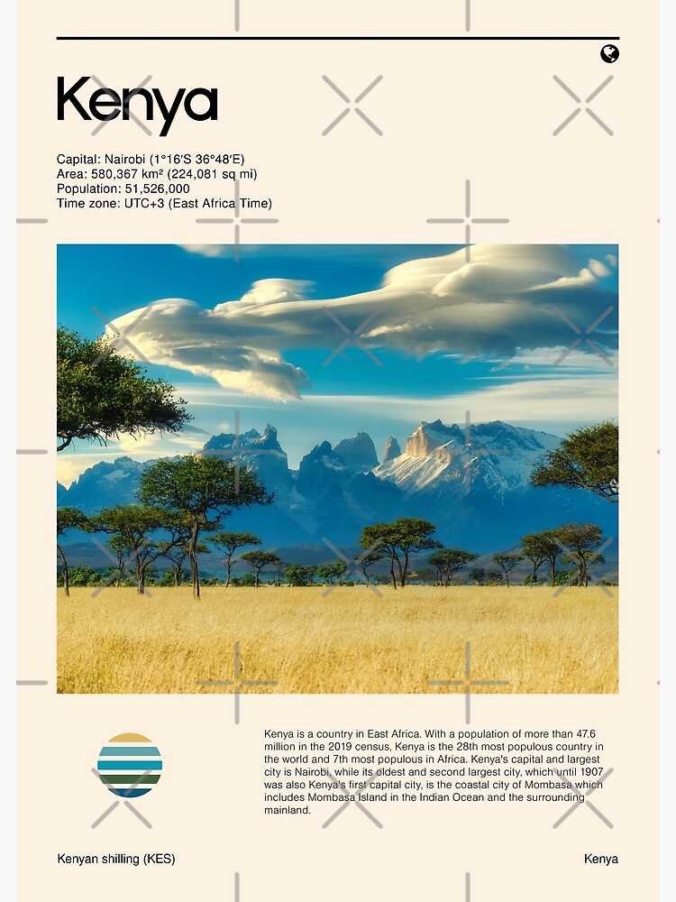 "Visit Kenya (Travel poster)" Poster for Sale by RabbitK | Redbubble
