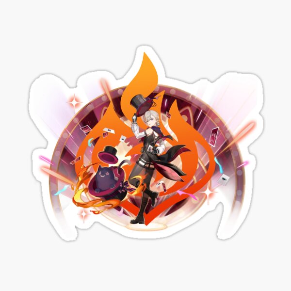 "Lyney" Sticker for Sale by Shirianna | Redbubble