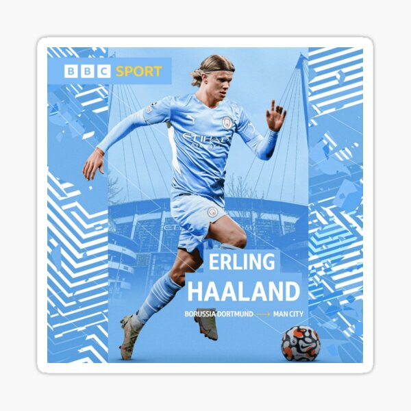 "Erling Haaland" Sticker for Sale by qitehogk | Redbubble