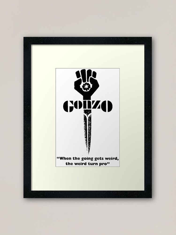 "Gonzo - Hunter S. Thompson" Framed Art Print for Sale by Filox | Redbubble