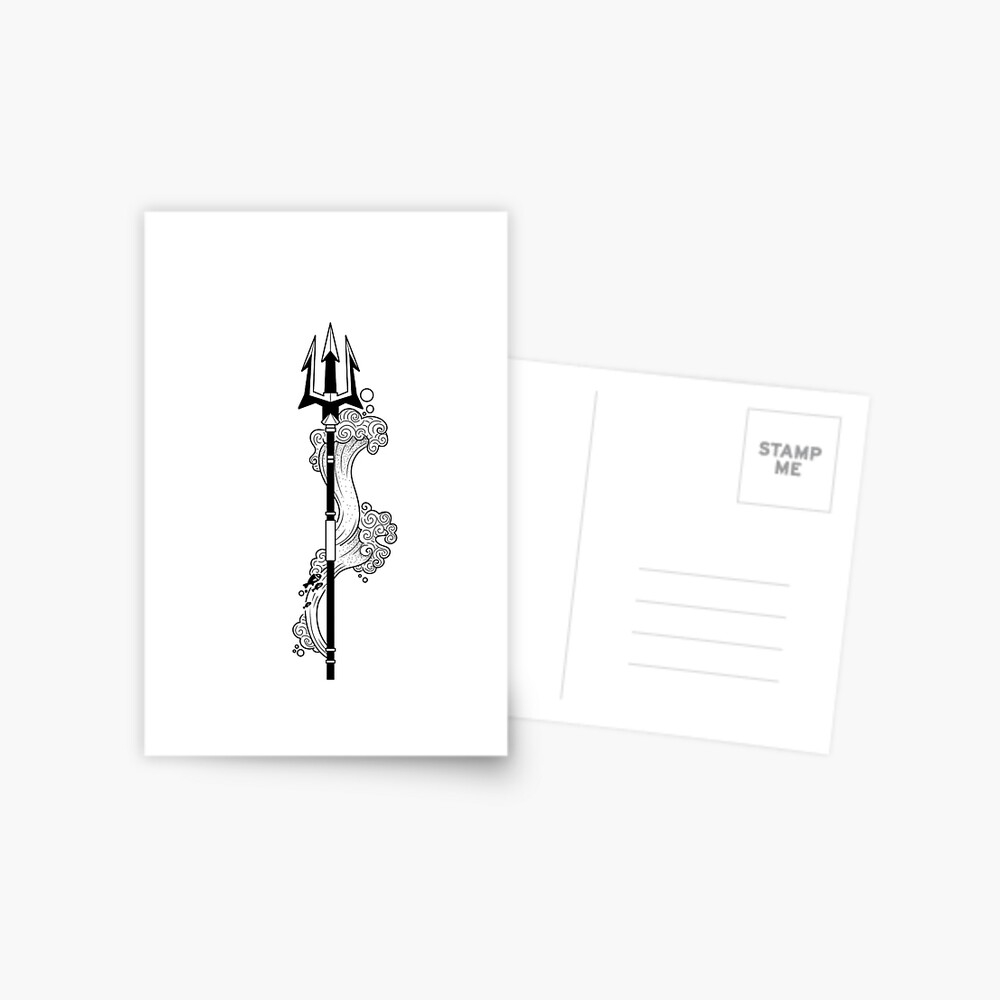 "Poseidon trident " Sticker for Sale by FineHades | Redbubble