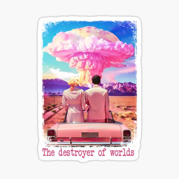 "Barbenheimer The Destroyer Of Word" Sticker for Sale by luannguyen437 ...