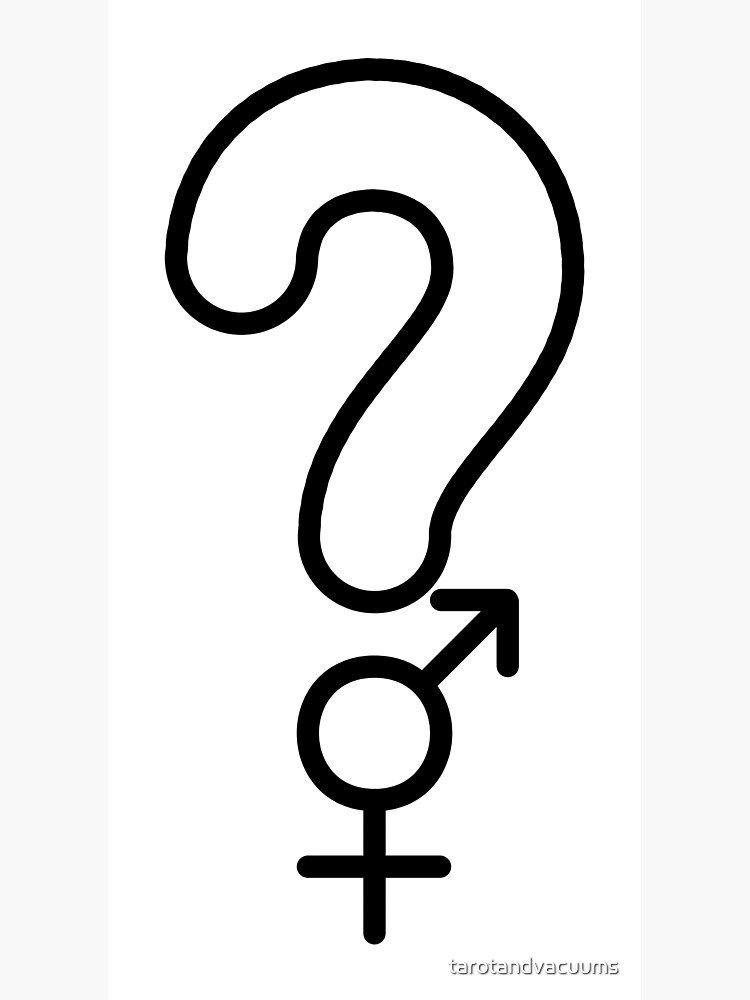 "Gender Question Mark - What Even Is Gender?" Sticker for Sale by ...