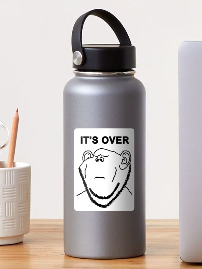 "Wojak / Soyjak Its Over Meme ( 4chan reddit )" Sticker for Sale by B4zM | Redbubble
