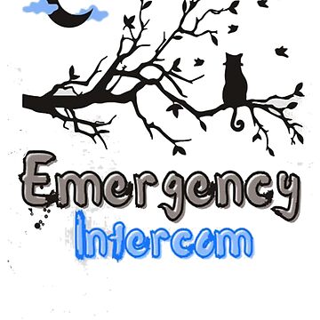 "emergency intercom (3)" Sticker for Sale by eiskendall | Redbubble