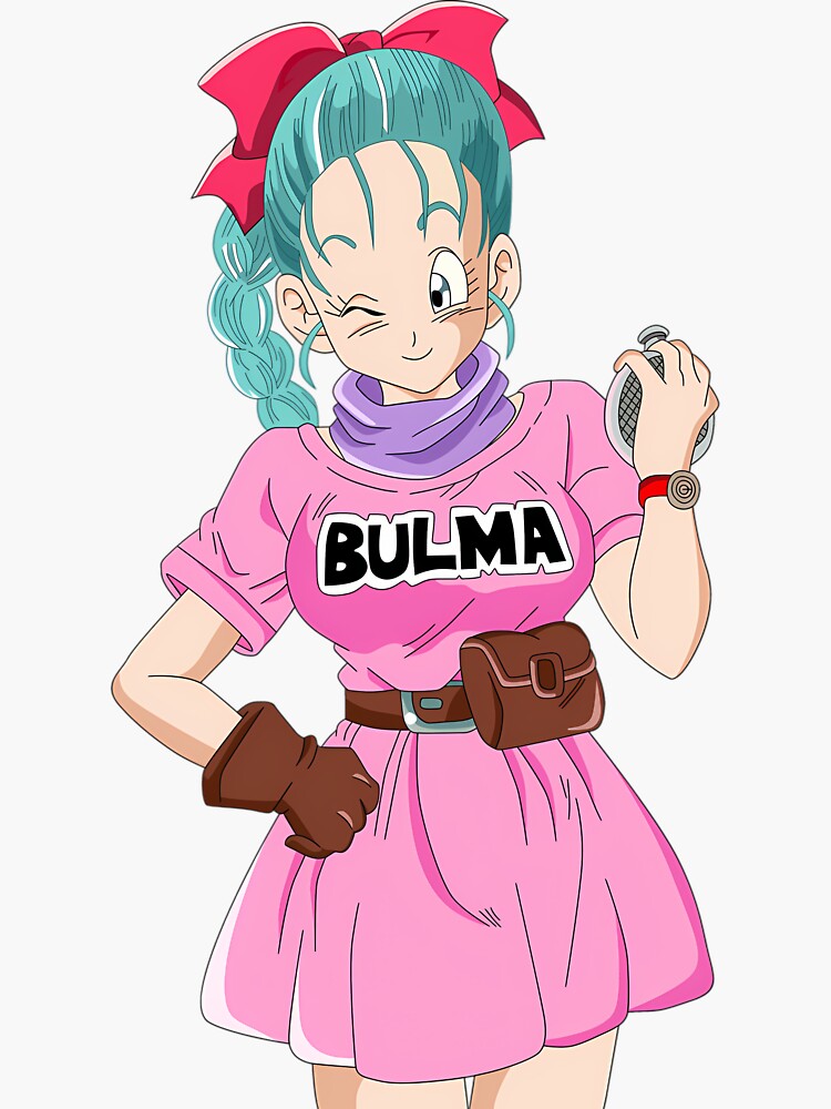 "first bulma " Sticker for Sale by kyngsjjqah78 | Redbubble