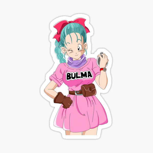 "first bulma " Sticker for Sale by kyngsjjqah78 | Redbubble