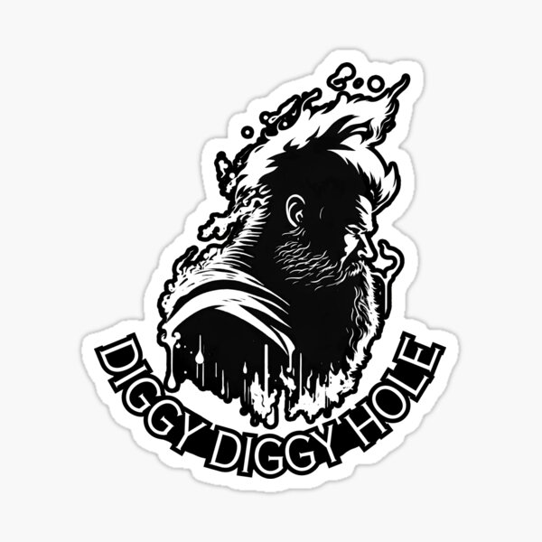 "Diggy diggy hole powerful dwarf" Sticker for Sale by BacalhanzZz ...