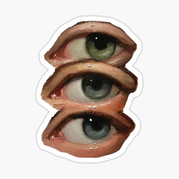 "aesthetic eyes sticker" Sticker for Sale by Abbeys-Shop | Redbubble