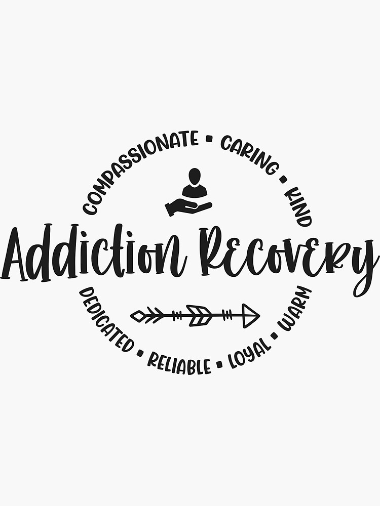 "Addiction recovery, sobriety, sober" Sticker for Sale by MB Design ...
