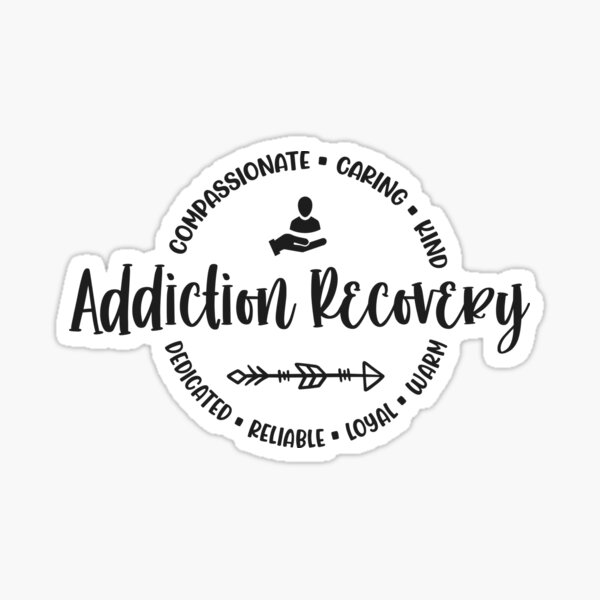 "Addiction recovery, sobriety, sober" Sticker for Sale by MB Design ...