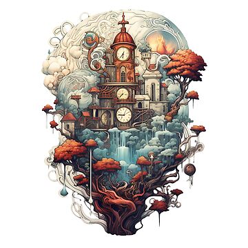 "Abstract Tree House" Sticker for Sale by Vansky-Art | Redbubble