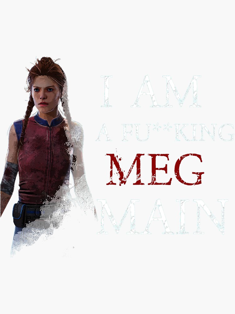 "Dead By Daylight Meg Active " Sticker for Sale by moerslloyd | Redbubble