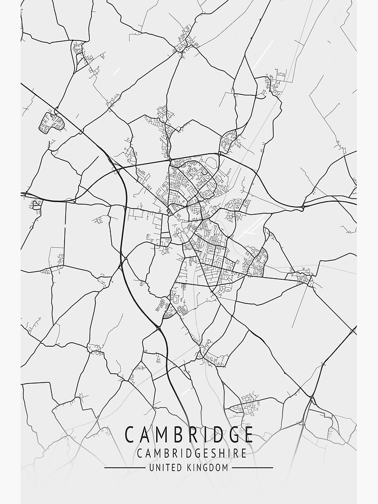 "United Kingdom, Cambridge City Map" Poster for Sale by map-outfit ...