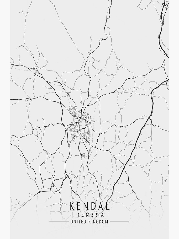 "United Kingdom. Kendal, Cumbria Map" Poster for Sale by map-outfit ...